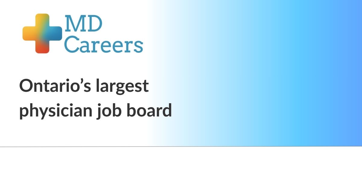 MD Careers - Ontario's Largest Physician Job Board